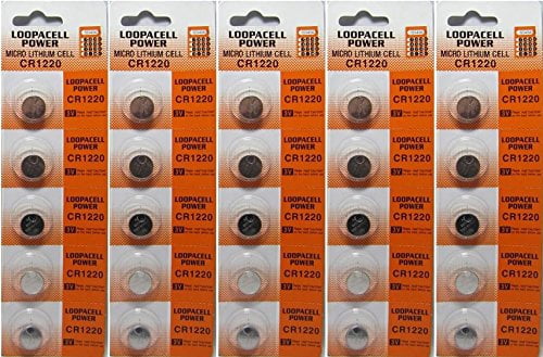 (25) 3v Battery CR1220 CR-1220 Lithium Batteries DL1220 - Walmart.com