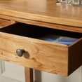 SAFAVIEH Landon 5 Drawer Writing Desk, Solid Contemporary Oak with ...