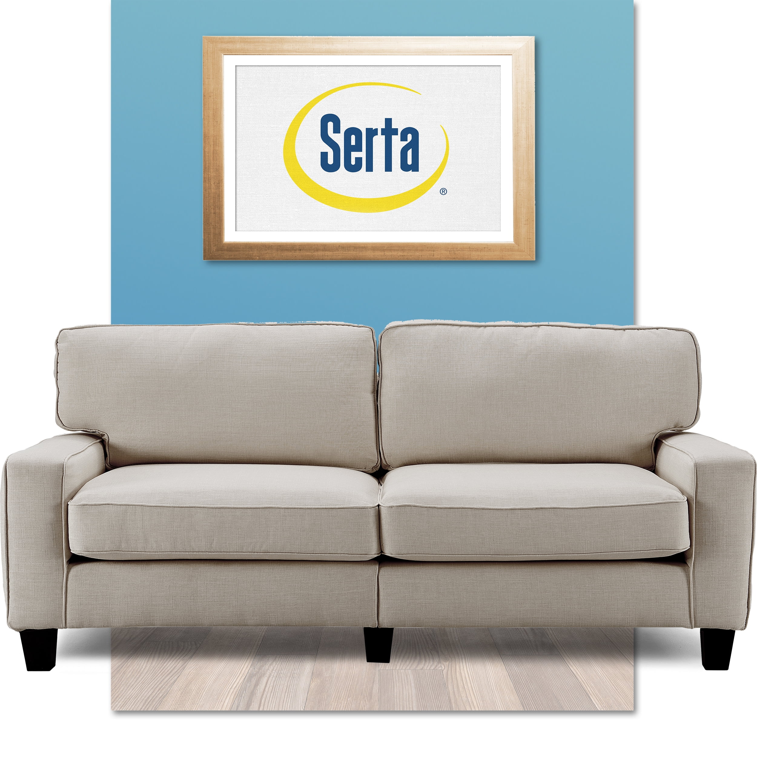Serta Palisades 78" Sofa in Light Gray - Walmart.com