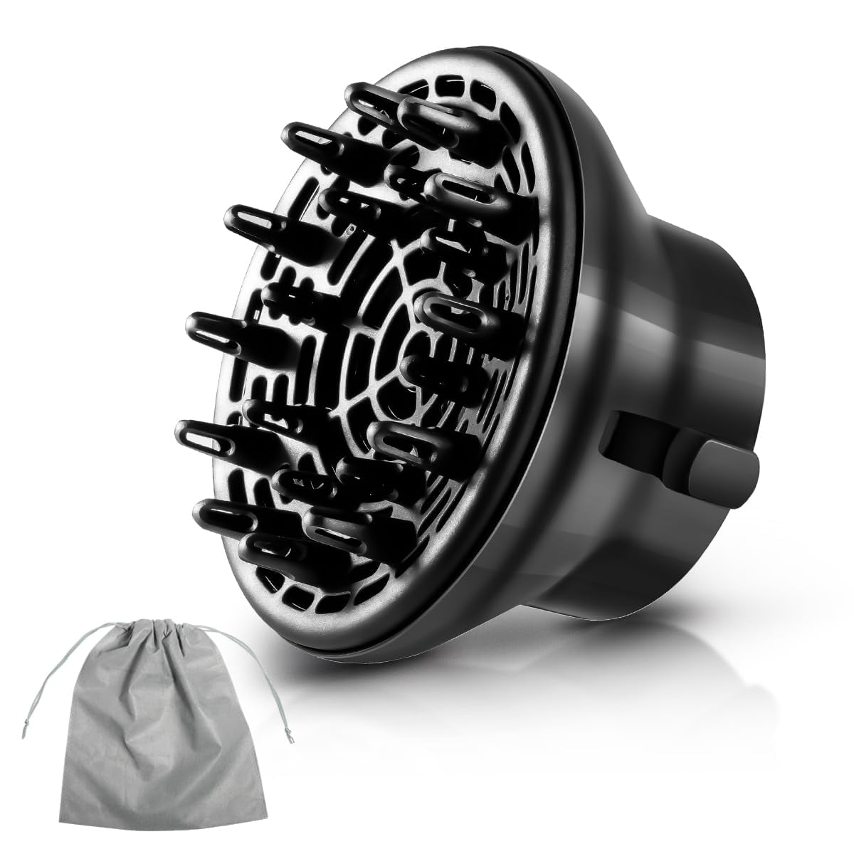 KAHEM Difusor de cabello universal, ajustable de 1,77 pulgadas a 2,76 ...