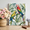 Colorful Parrots Canvas Wall Art for Living Room, A Pair of Colorful ...