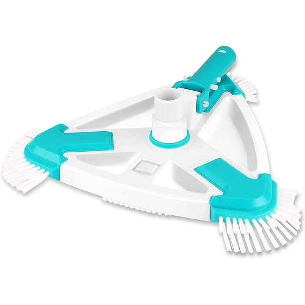 Triangular Manual Rotary Pool Cleaner, Swimming Pool Brush Head for ...
