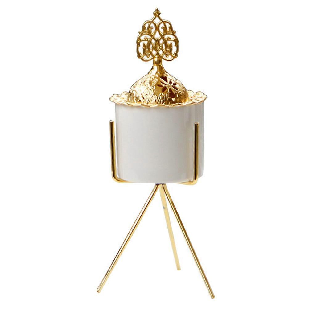 Golden Incense Burner Arab Style Censer for Relaxation Use 1Pcs ...