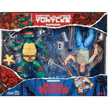 Teenage Mutant Ninja Turtles Stranger Things Donatello & Lucas Action ...