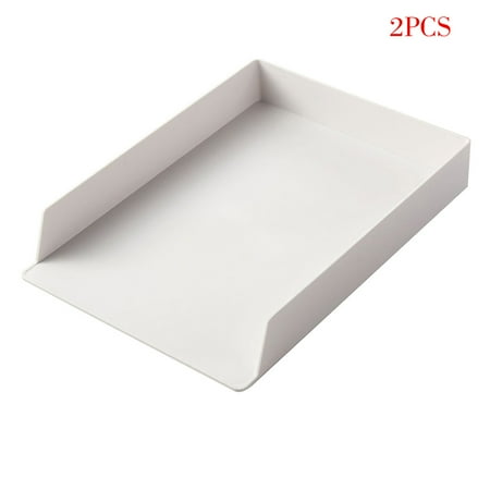 Ruiboury 2 Pieces Office Desktop Organizer A4 Paper Drawer Storage Box ...