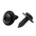Unique Bargains 8pcs 6 x 19mm Stainless Steel Black Head Screw for Car ...
