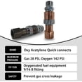 Upgraded Oxy Acetylene Quick Connects,Quick Connect Hose Fittings ...