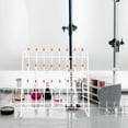 BESTYASH 1Pc White Laboratory Drain Rack Metal Test Tube Holder Stand ...