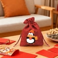 E Christmas Decoration Supplies Linen Apples Bags Candy Bags Cartoons ...