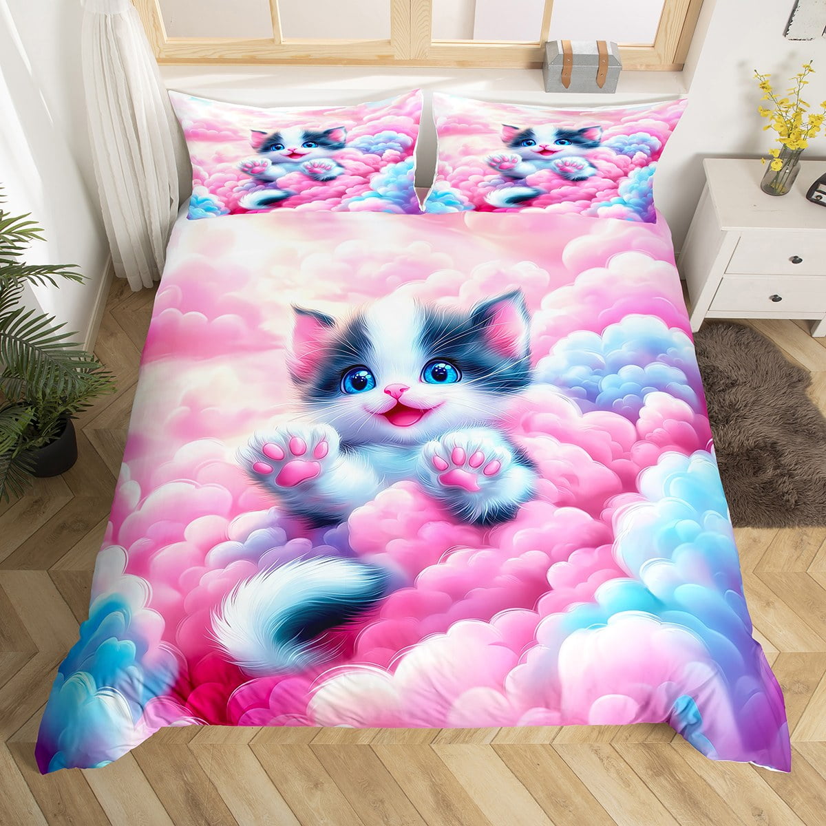 Click here for Yst Erosebridal Kids Cat Bedding Set Twin Size pin... prices
