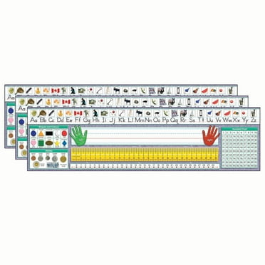 North Star Teacher Resources Hundred Chart Adhesive Desk Plate, 36 Per ...