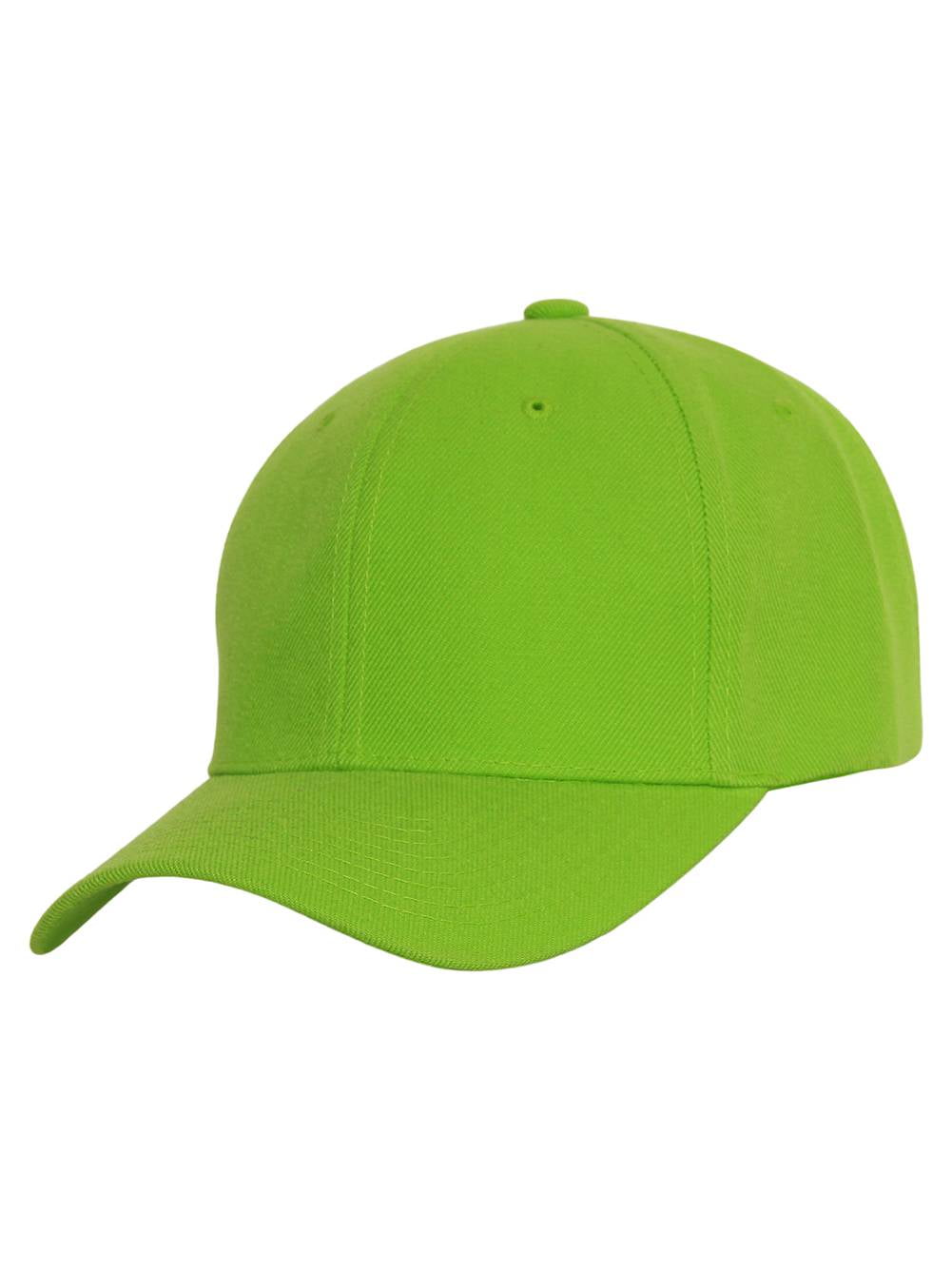 Adjustable Baseball Cap, Neon Green - Walmart.com