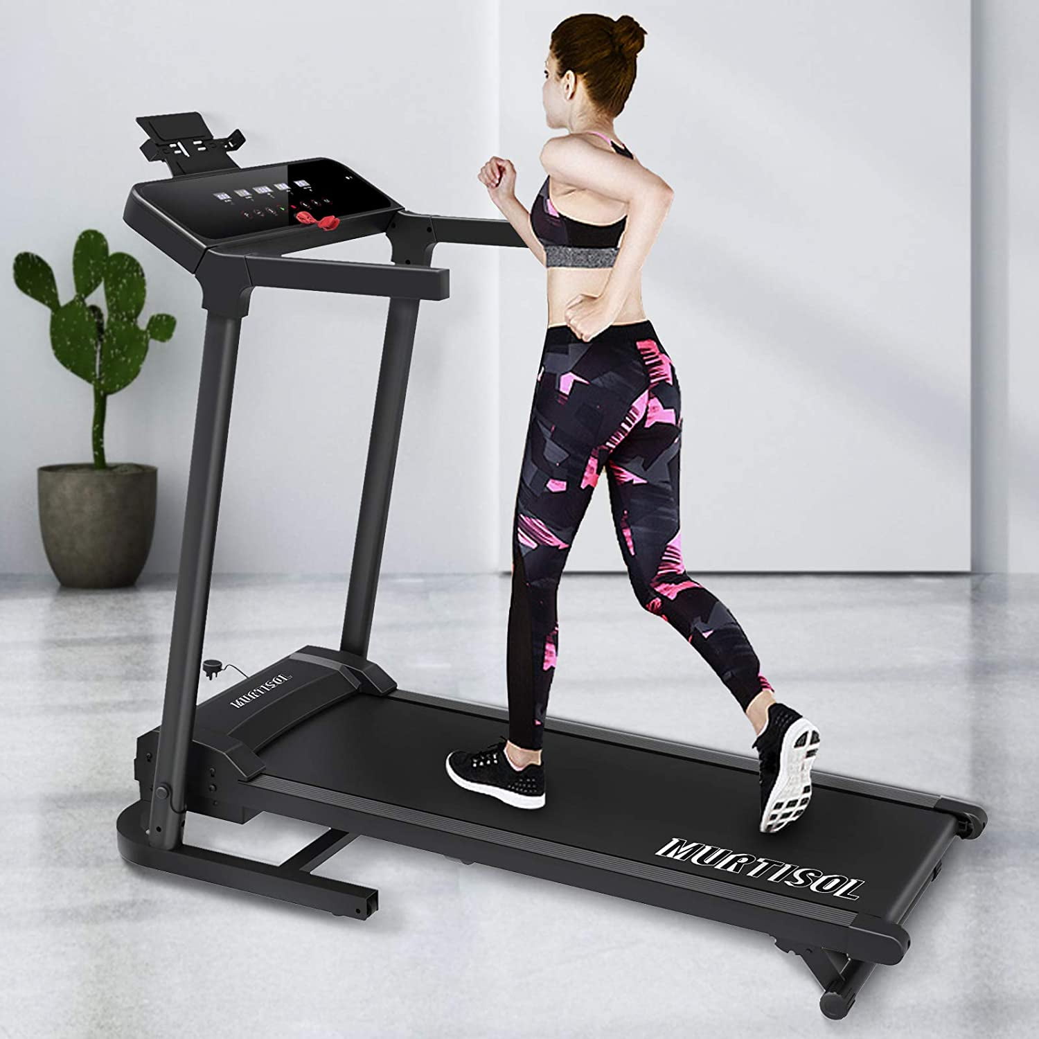 Murtisol Folding Electric Motorized Treadmill Machine 1100w Portable