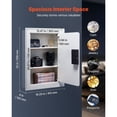 0.83 Square Feet Hidden Wall Safe 3-Layer Keypad/Key/Knob Adjustable ...