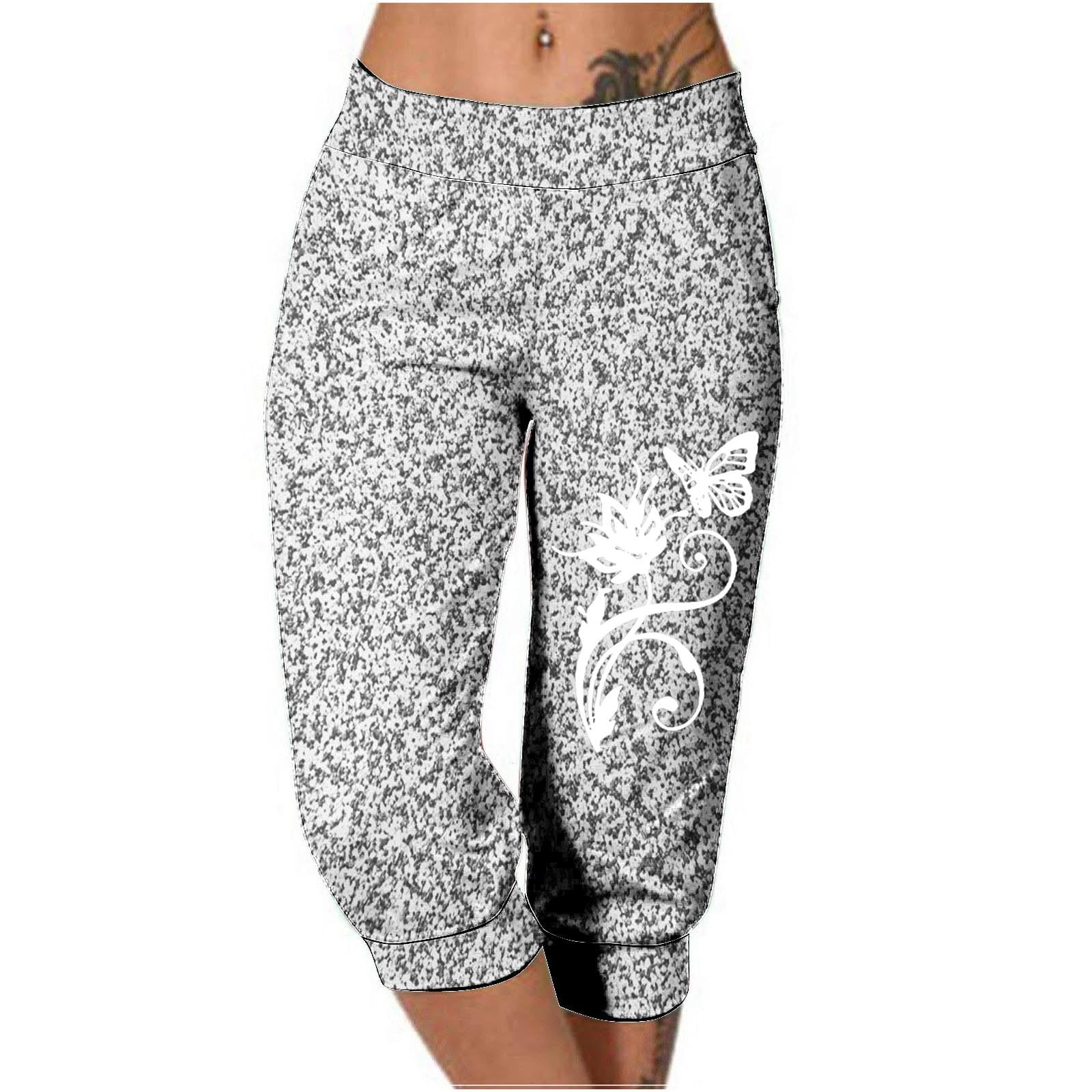 Click here for Yanlir Womens Fashion Elastic Waist Capri Pants Su... prices