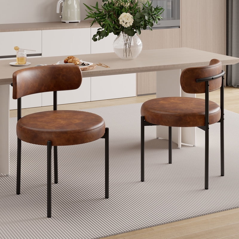 Click here for Hawsaiy Dining Chairs Set Of 2  Round Boucle Dinin... prices