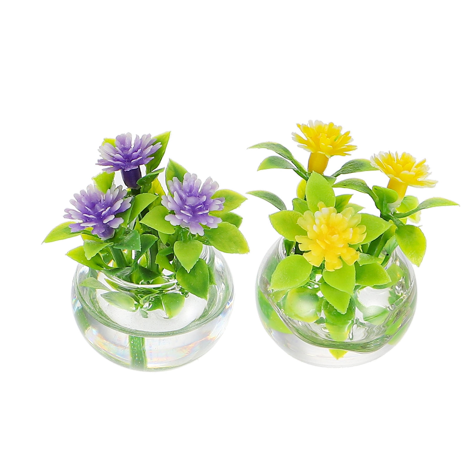 Plant Dollhouse Miniature Bonsai Mini Plants Potted Model Flower ...