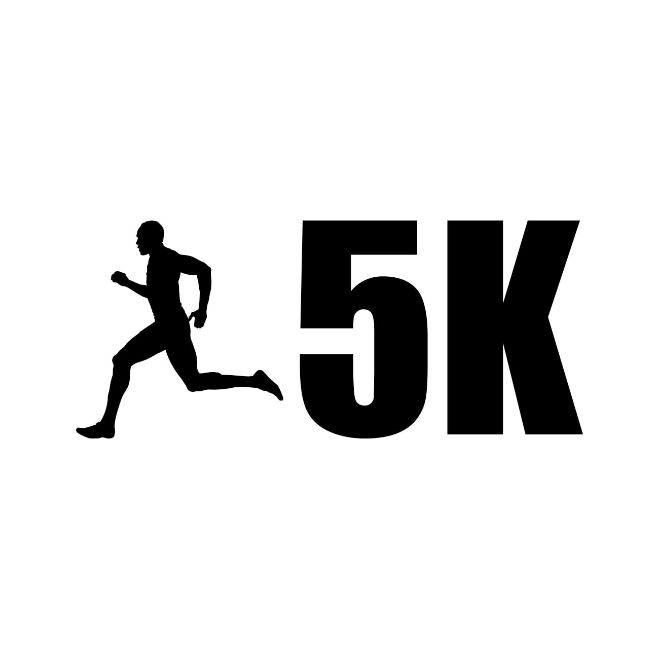 Mens 5K Sticker Decal Die Cut - Self Adhesive Vinyl - Weatherproof ...