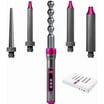 ISO Beauty 5pc Black Digital Twister Set 5 in 1 Curling Iron Wand 5P ...