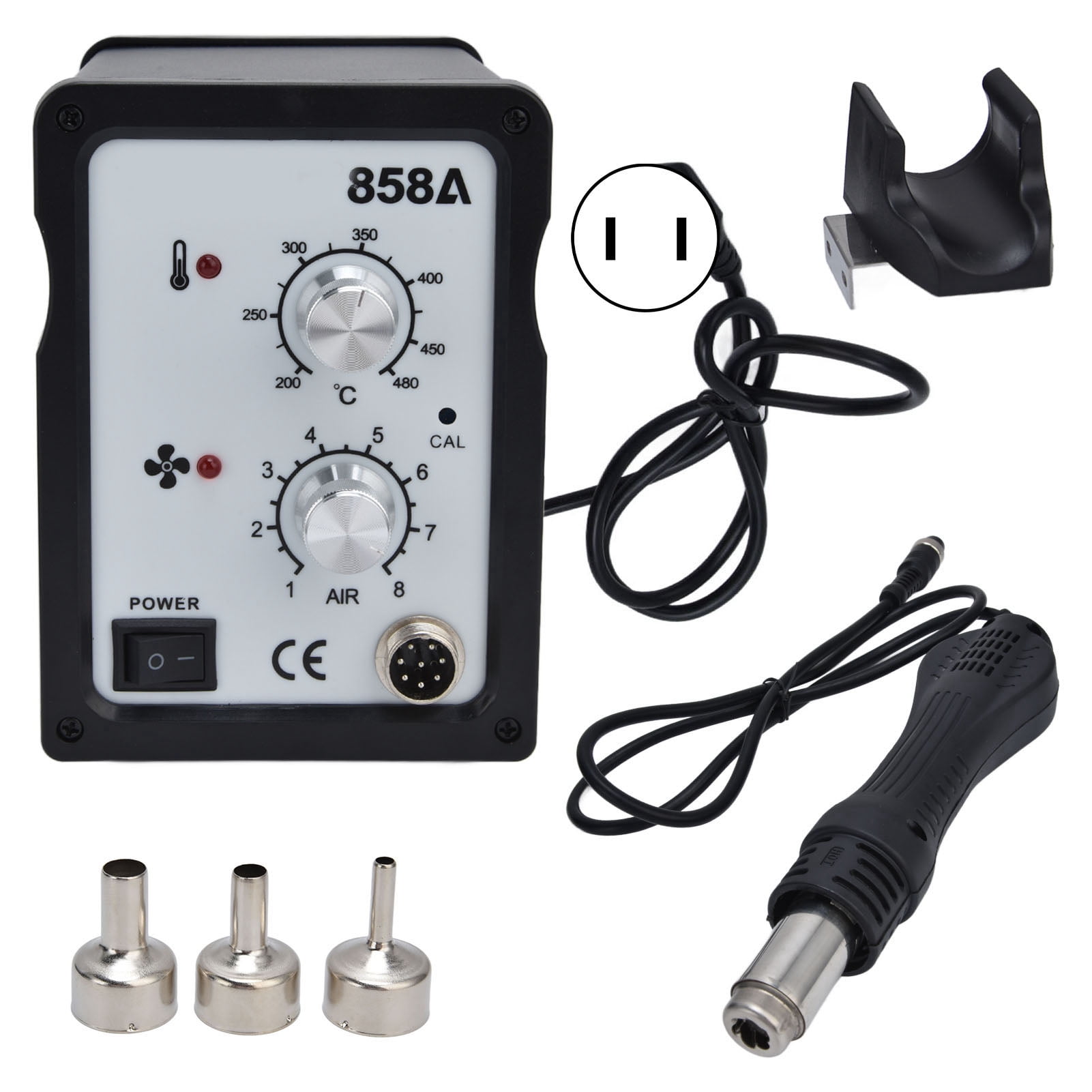 858A Air Gun Soldering Station Adjustable Temperature Digital ...