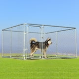 Gymax Outdoor Weatherproof Large Pet Dog Run House Kennel Cage with ...