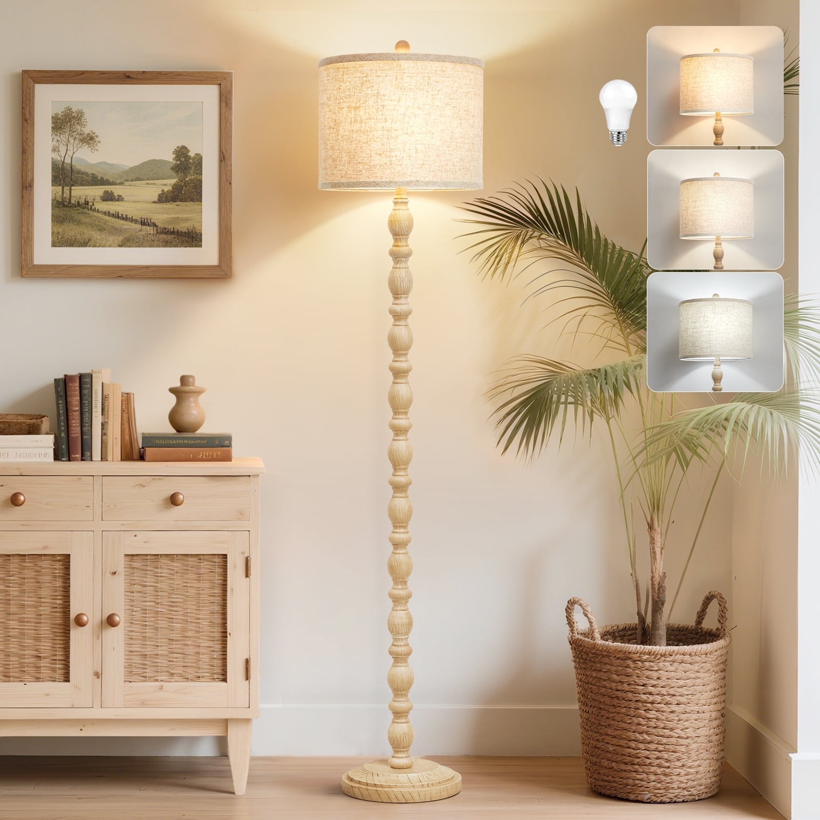 Click here for Natyswan Floor Lamps For Living Room 3-Way Dimmabl... prices