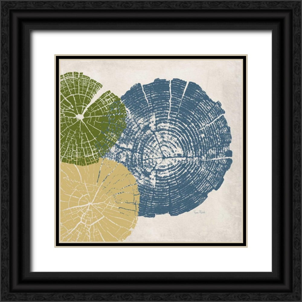 Murdock, Ramona 15x15 Black Ornate Wood Framed with Double Matting ...