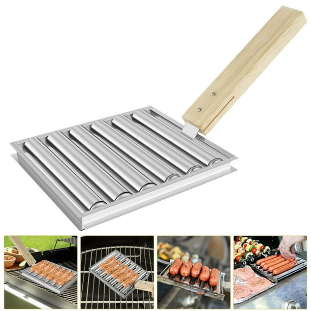 Hot Dog Roller Charcoal Stainless Steel Hot Dog Sausage Roller Rack ...