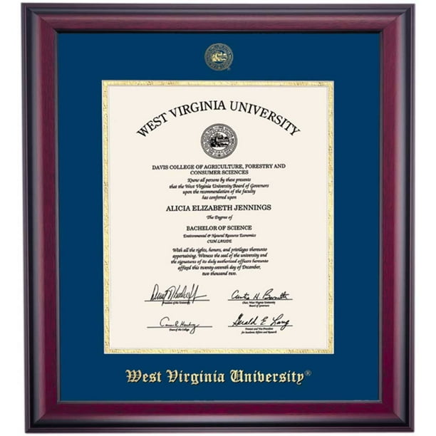 Dawn Diploma Frame for West Virginia University WVU, 19" x 21" Diploma ...