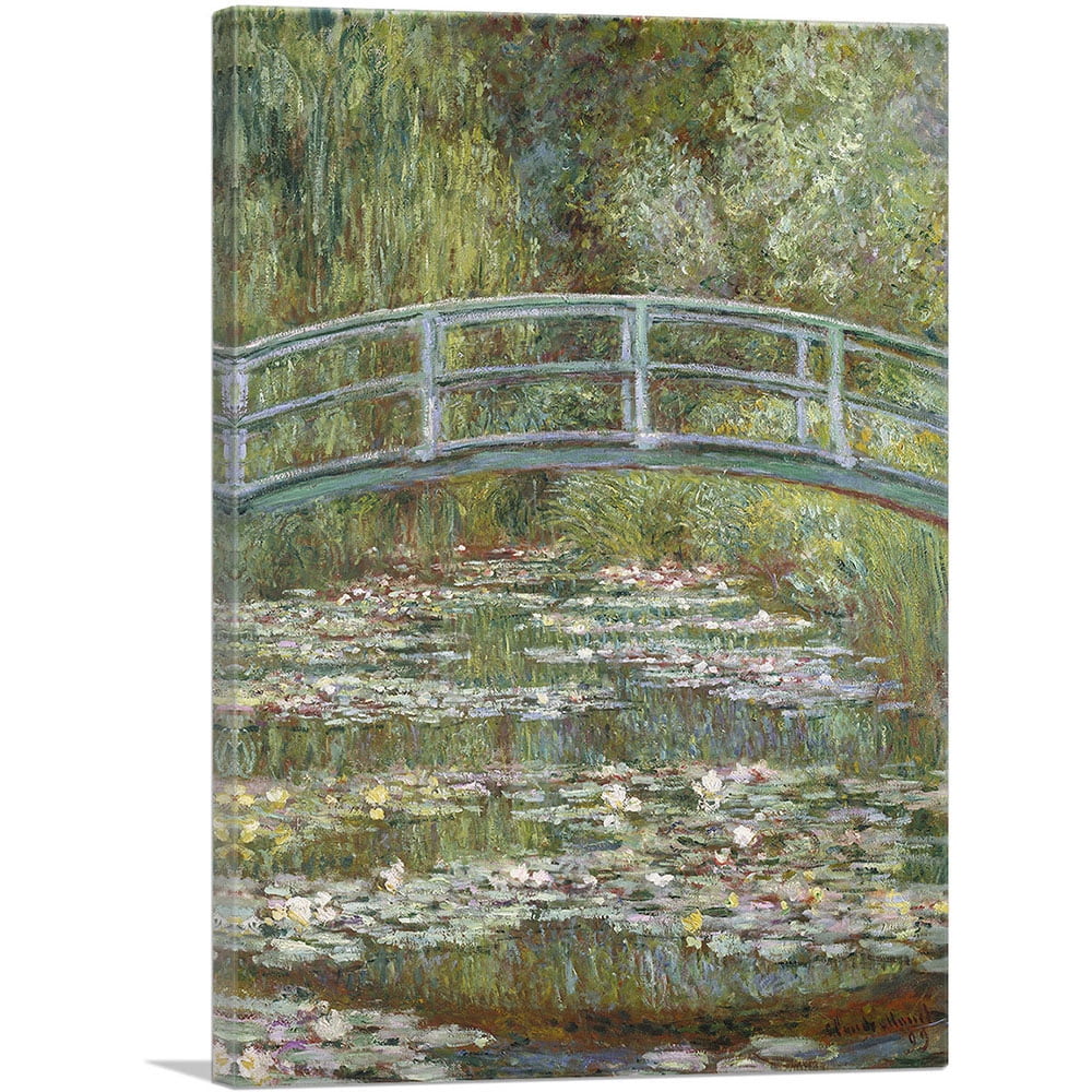 ARTCANVAS The Japanese Footbridge Canvas Art Print by Claude Monet ...