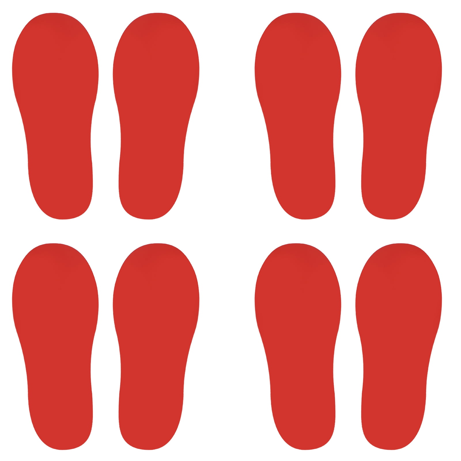 Uxcell 11x4.3" Footprints Floor Stickers Footprint Wall Stair Decal ...