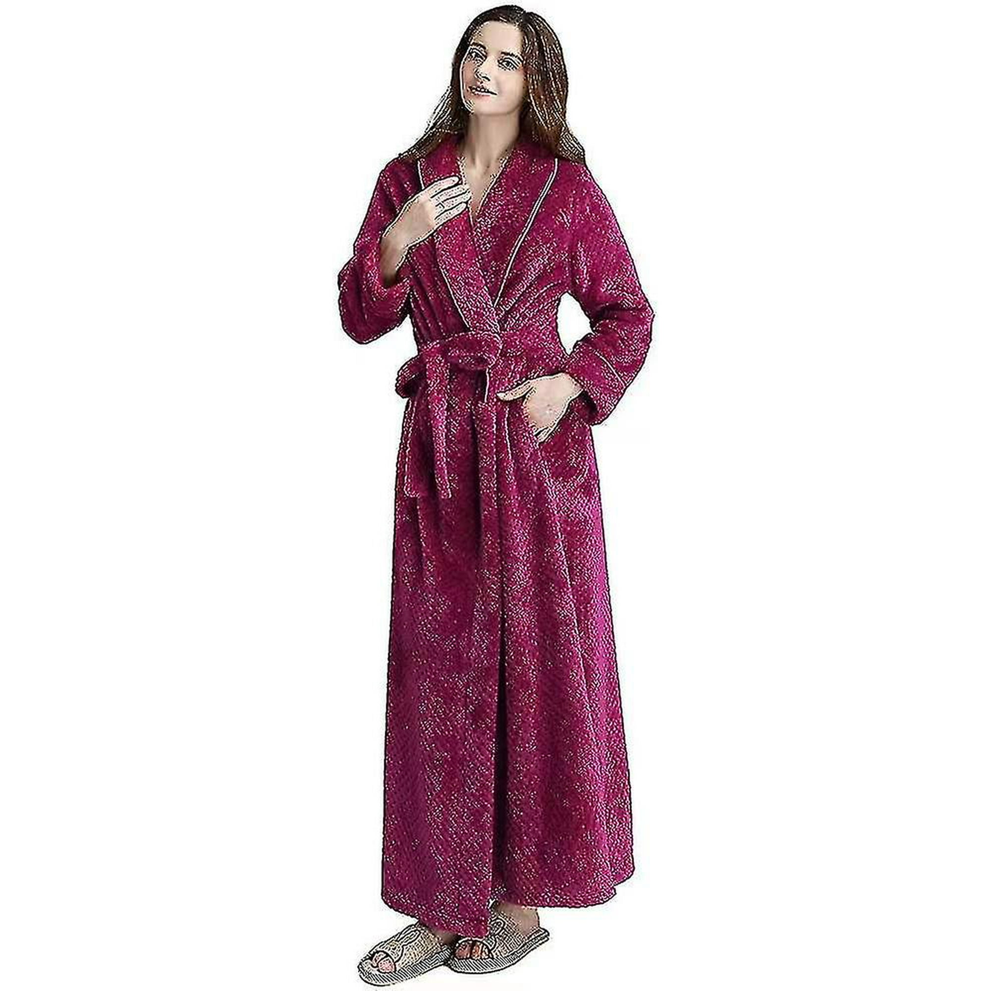 Click here for Jhcug Womens Long Robe Soft Warm Fleece Plush Baro... prices