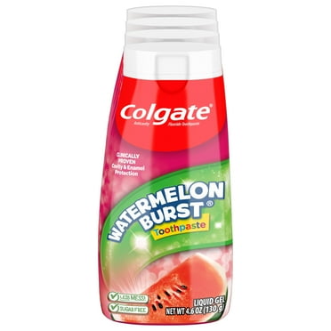 Colgate Kids 2-in-1 Toothpaste and Mouthwash Watermelon 4.60 oz (Pack ...