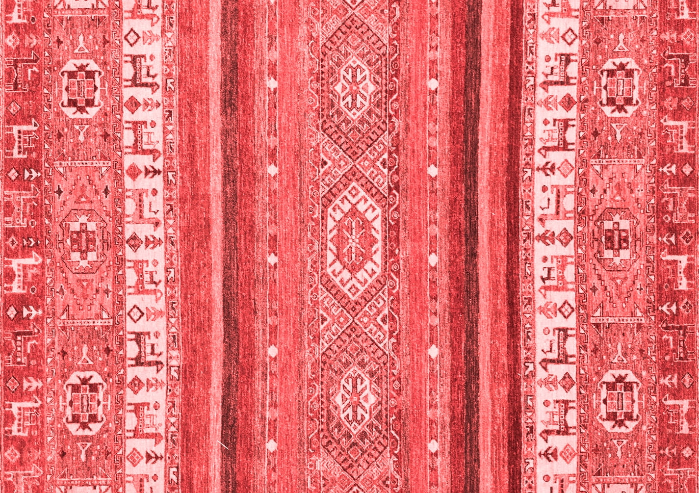 Ahgly Company Indoor Rectangle Abstract Red Modern Area Rugs, 2' x 5 ...