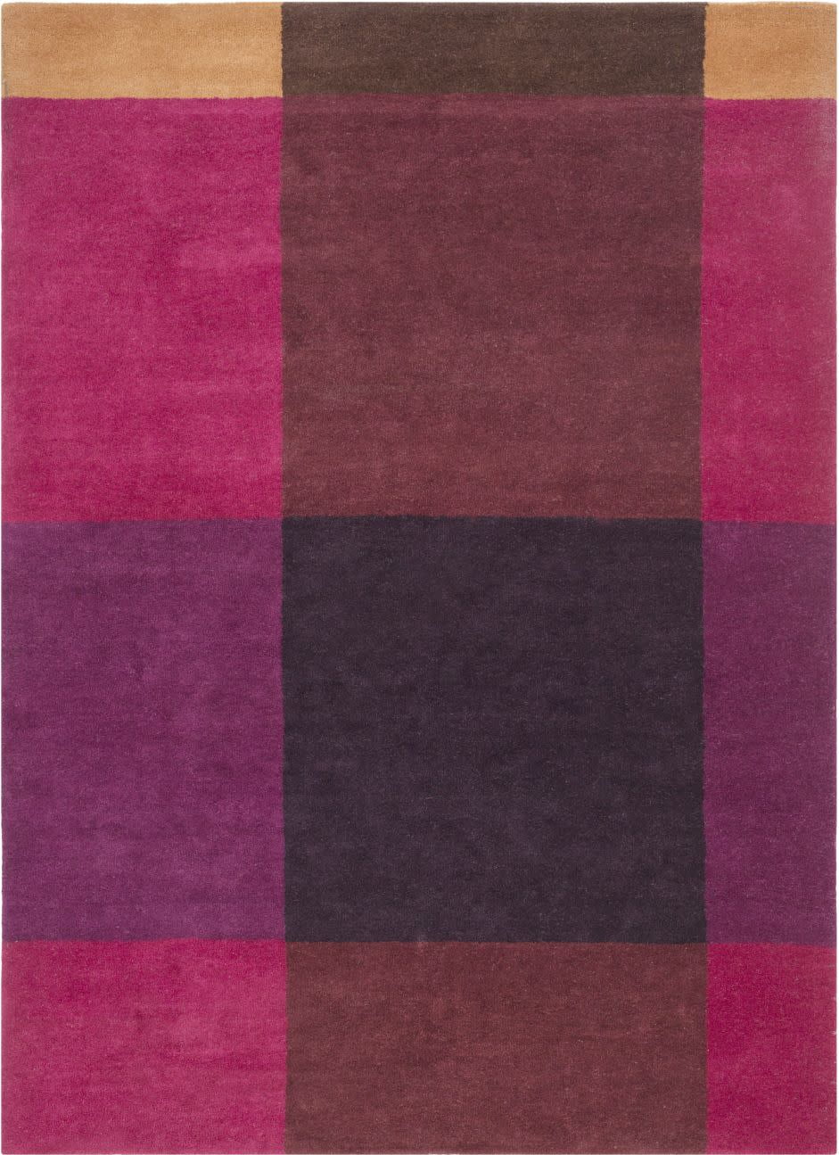 Surya Plaid 5' x Area Rug 5' x 5' x 7'6" Red Purple - Walmart.com