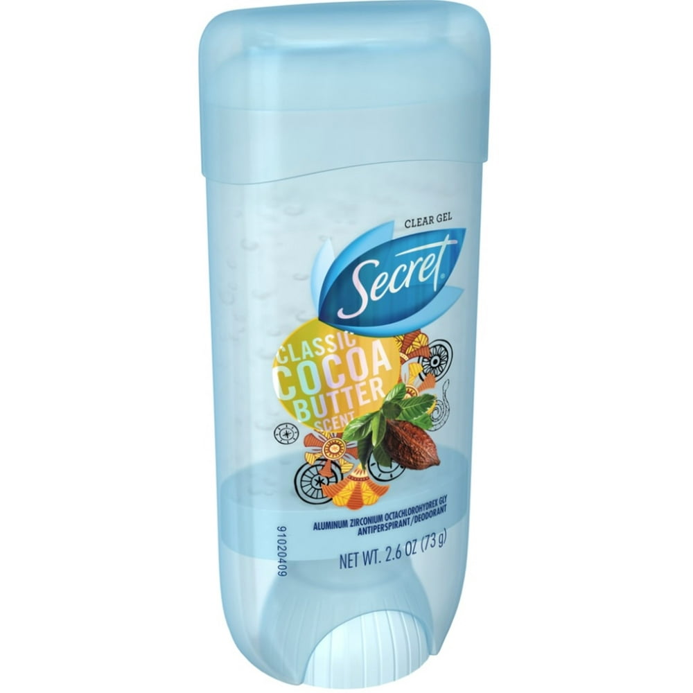 Secret Anti-Perspirant Deodorant Clear Gel, Classic Cocoa Butter Scent ...