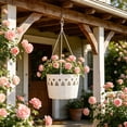 chaungfeng 7.09" Diameter Hanging Basket Plant Pots with Hanging Chain ...