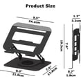 Adjustable Laptop Stand, 360 Rotating Riser, Base Stand Holder for ...