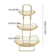 Miumaeov 3 Tier Fruit Basket Metal Holder Vegetable Storage Rack ...