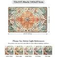 Moynesa 6'x9' Bohemian Area Rug,6x9ft Large Boho Washable Bedroom Rug ...