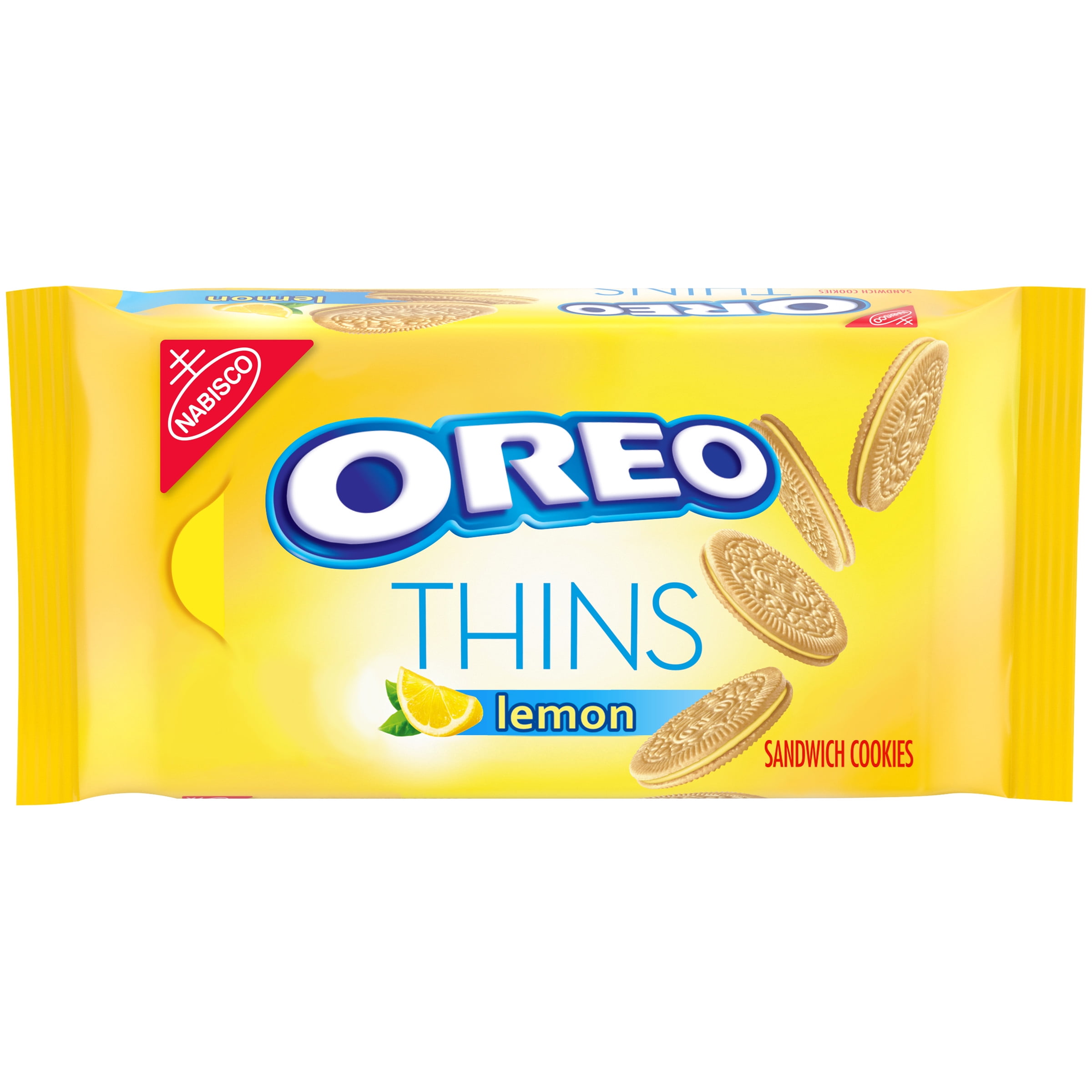 OREO Thins Lemon Flavored Creme Sandwich Cookies, 10.1 oz - Walmart.com ...