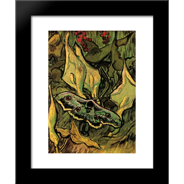 Great Peacock Moth 20x24 Framed Art Print by Vincent van Gogh - Walmart ...