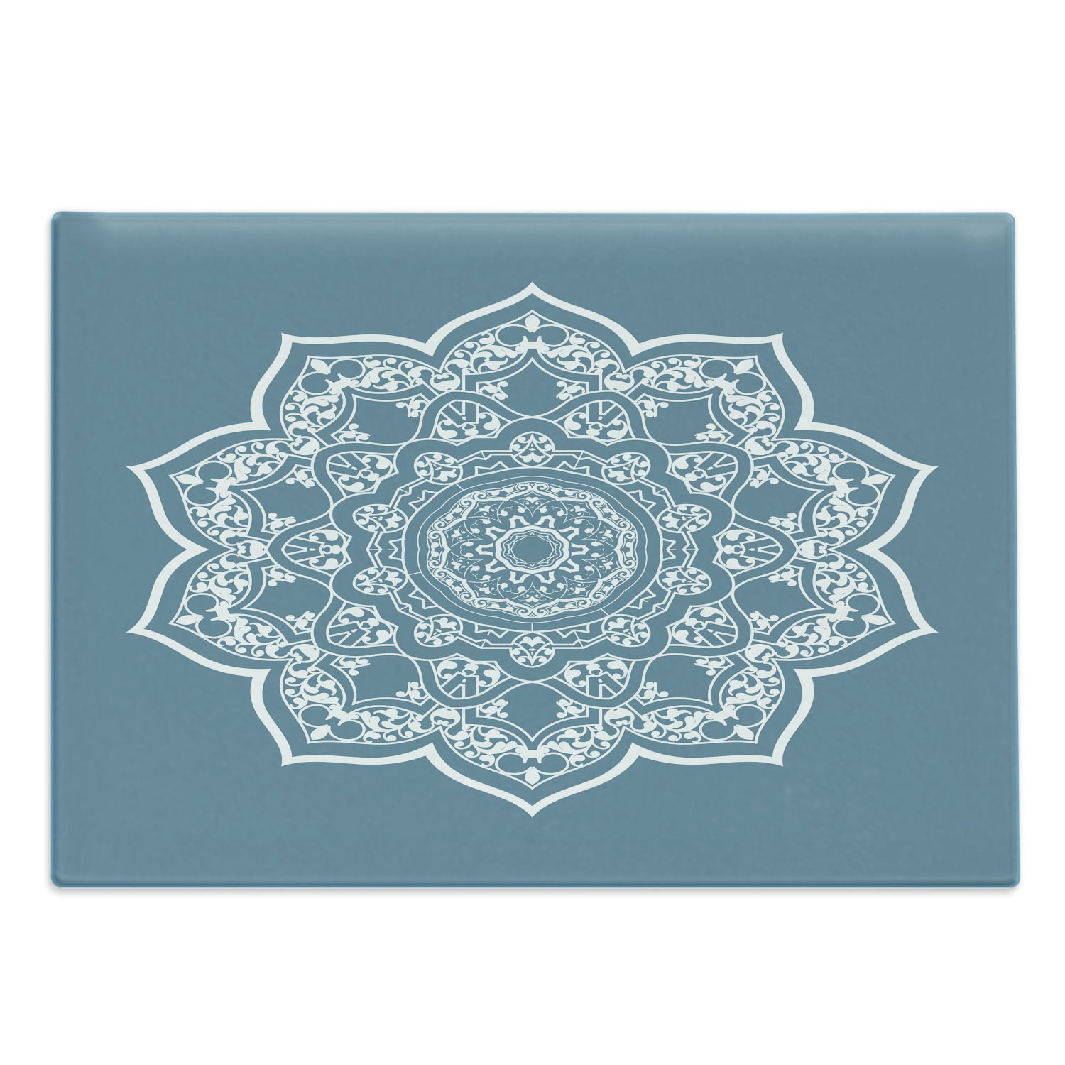 Lotus Cutting Board, Cultural Universe Floral Mandala with Lace Effects ...