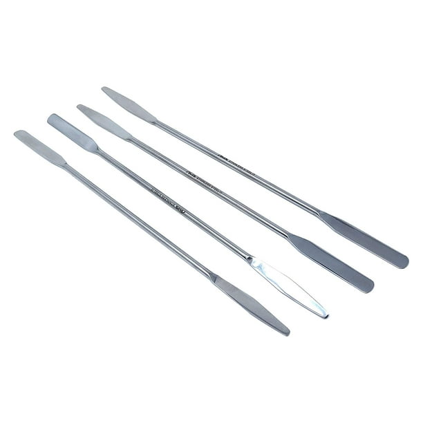 Stainless Steel Double Ended Micro Lab Spatula Sampler, Round & Tapered ...