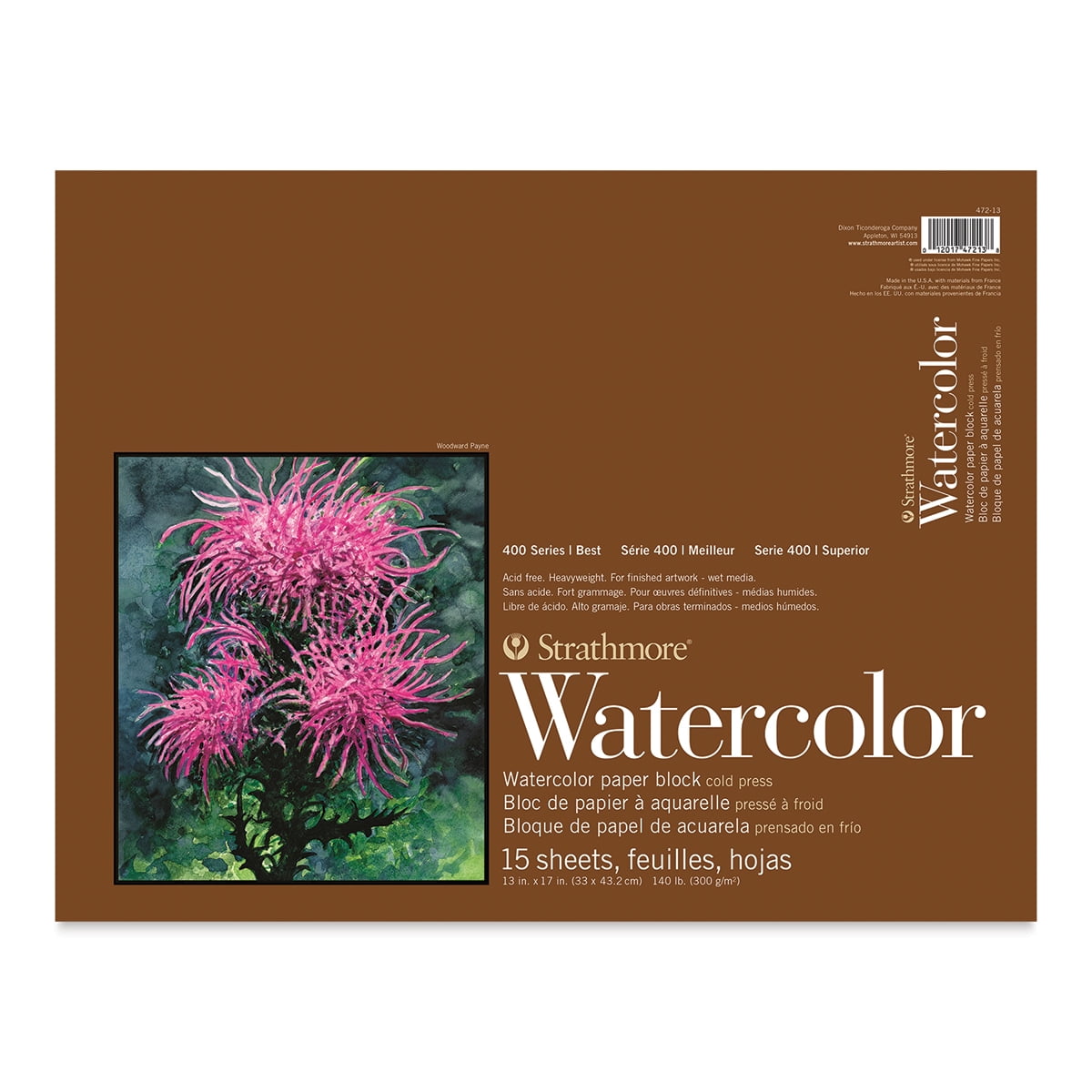 Strathmore Watercolor Paper Block, 400 Series, 13in x 17in - Walmart.com