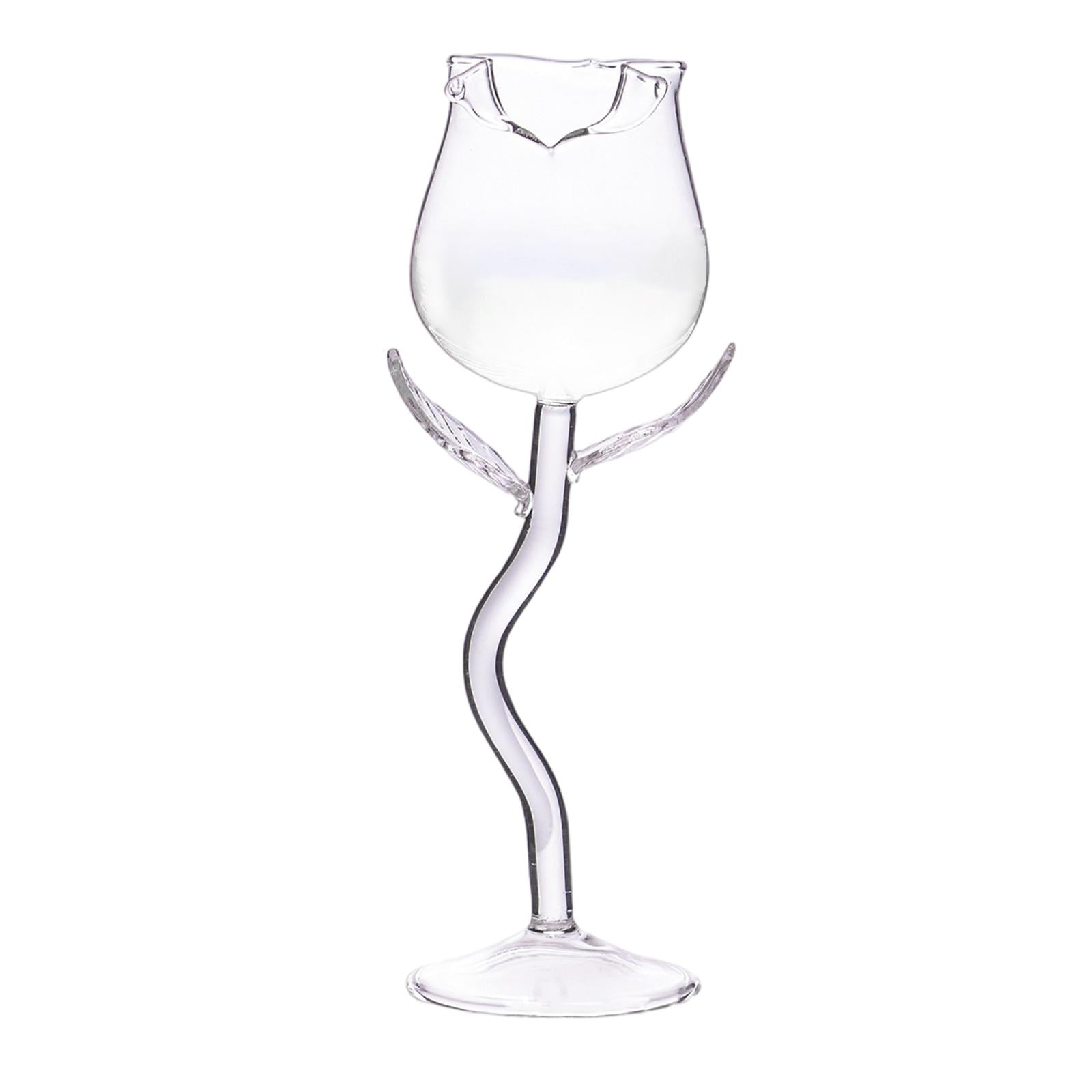 Creative Rose Flower Shape Glass Glassware Drinking Glasses Glass ...