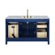 Design Element Valentino 54" Single Sink Vanity in Blue - Walmart.com