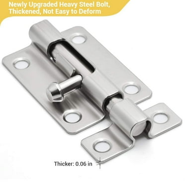 Prime-Line Steel Garage Door Slide Bolt Lock TAMPER PROOF, Each ...