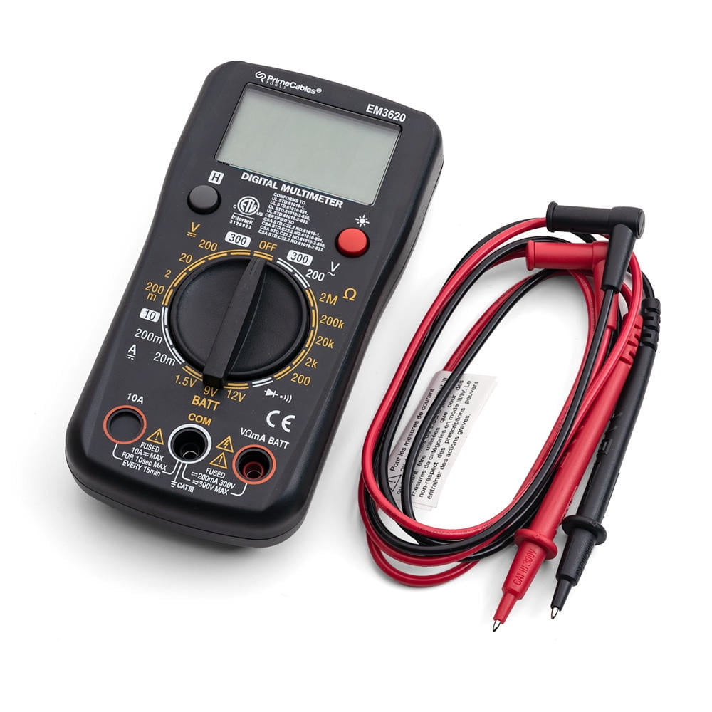 Digital Multimeter with DC/AC Voltage, DC Current, Diode, Continuity ...
