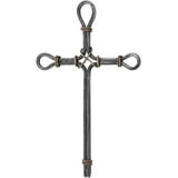 Silver and Copper 16 x 11 inch Metal Wall Cross - Walmart.com